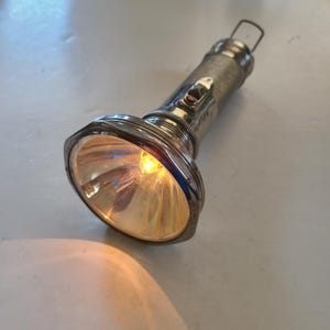 Vintage Circa 1930's Tang Fun Kee "navy Brand" 2 D Cell Flashlight ...