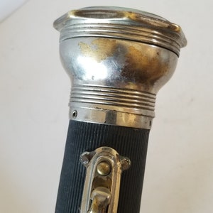 Antique Circa 1920's 3 D Cell Flashlight End Cap Identifies as "eclipse ...