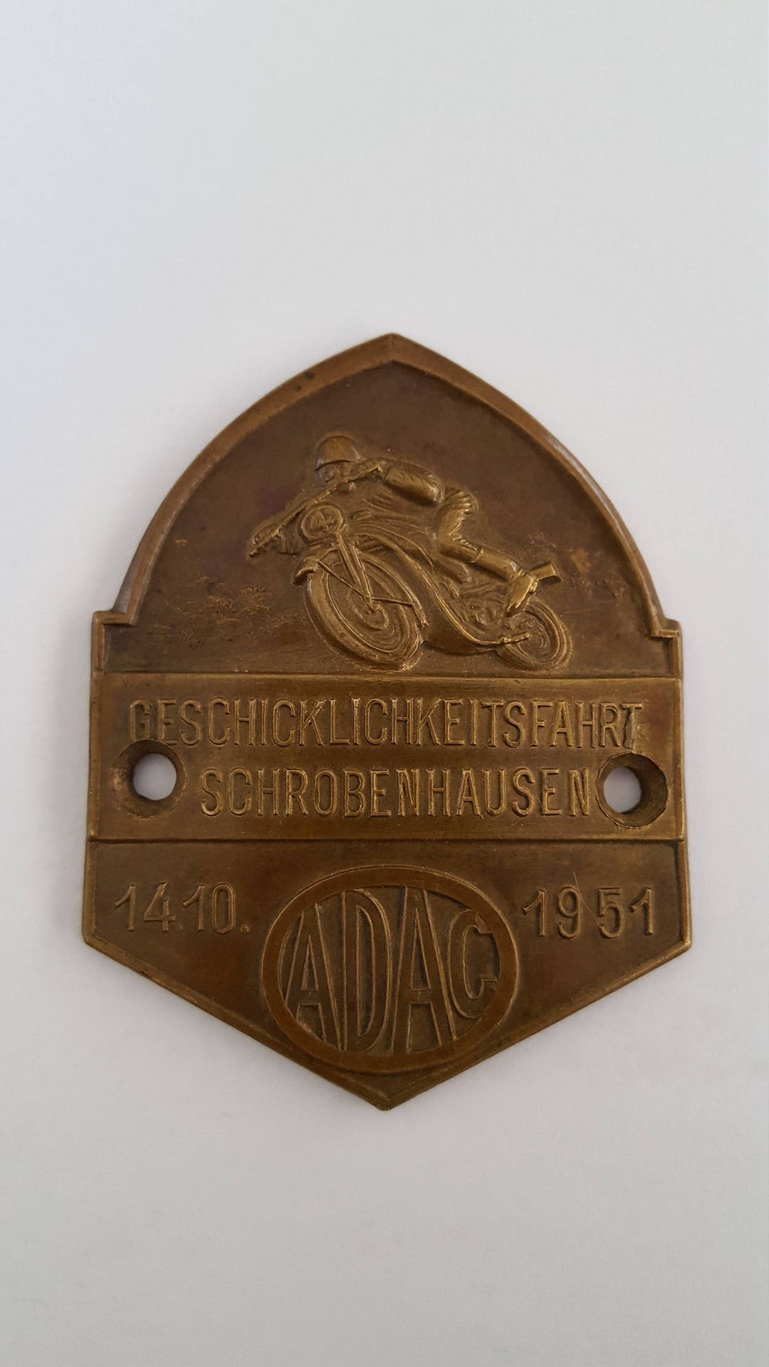 Vintage Awesome Bronze Badge, ADAC allgemeiner Deutscher Automobil-club ...