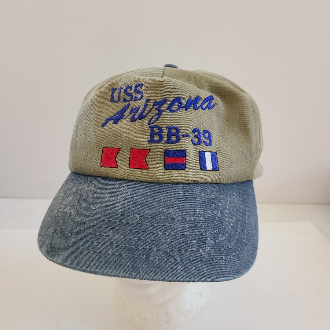 Vintage Circa Late 1990's Souvenir Ball Cap USS Arizona BB-39 Cotton ...