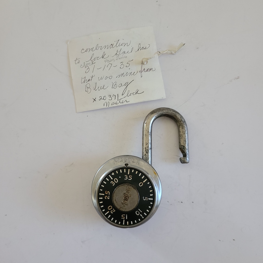 Vintage 1500 Series Master Lock Co Combination Padlock - Etsy