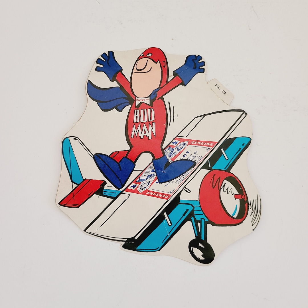 Vintage Circa Late 1960's to Early 1970's Budweiser "bud Man" Superhero ...