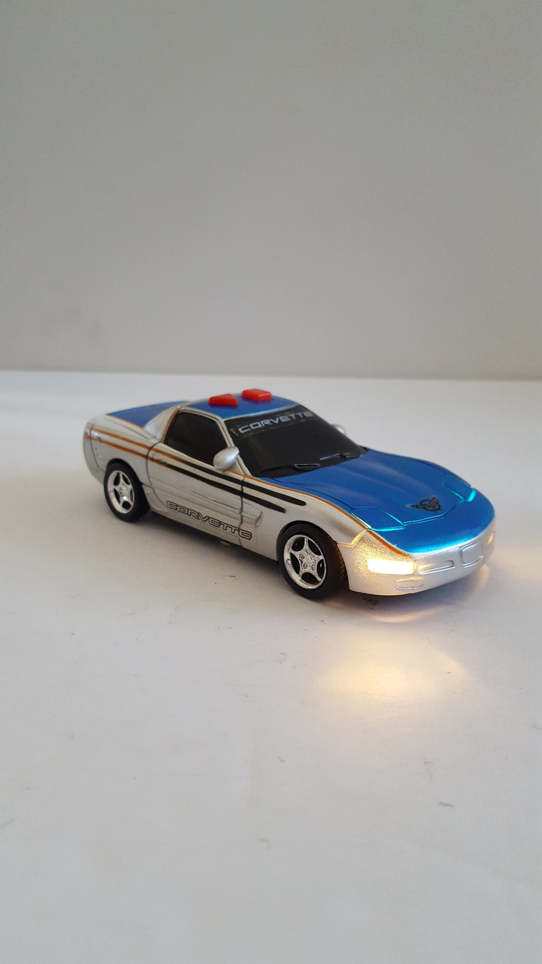 Vintage 2001 Chevrolet Corvette Toy Car, Lights and Sounds From Buttons ...