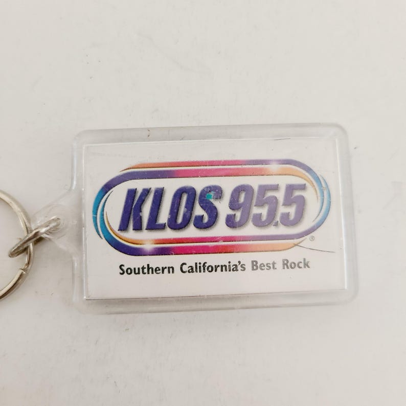 Vintage Circa 1990's Advertising Promotional Keyring From KLOS 95.5 FM ...