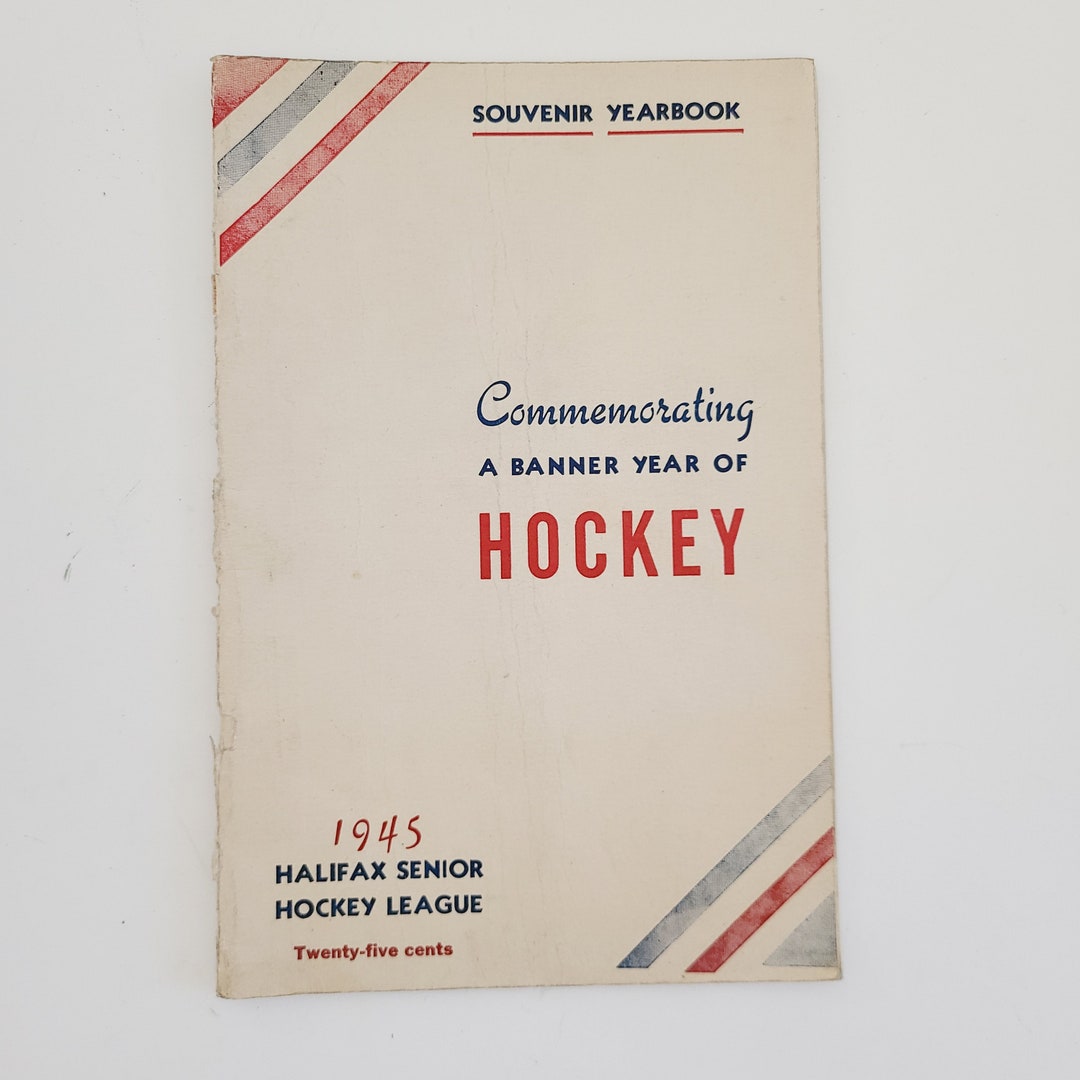 Vintage 1945 Souvenir Yearbook Halifax Senior Hockey League, Loose ...
