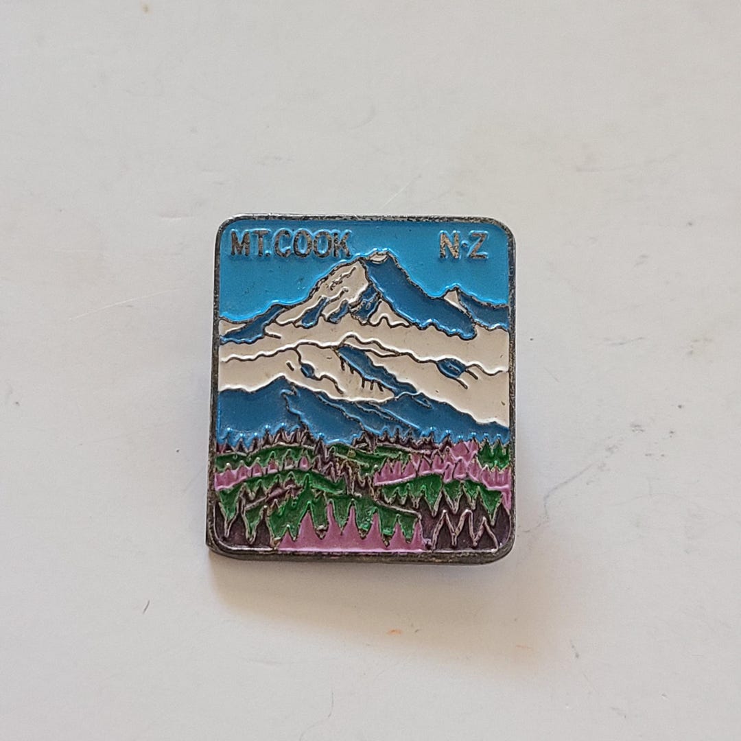 Vintage Circa 1980's Souvenir Pin From Mt Cook New Zealand, Uncommon ...