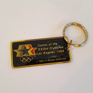 Vintage Circa 1984 Souvenir Keychain Los Angeles Olympics, Games of the ...