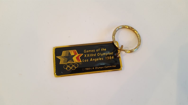 Vintage Circa 1984 Souvenir Keychain Los Angeles Olympics - Etsy