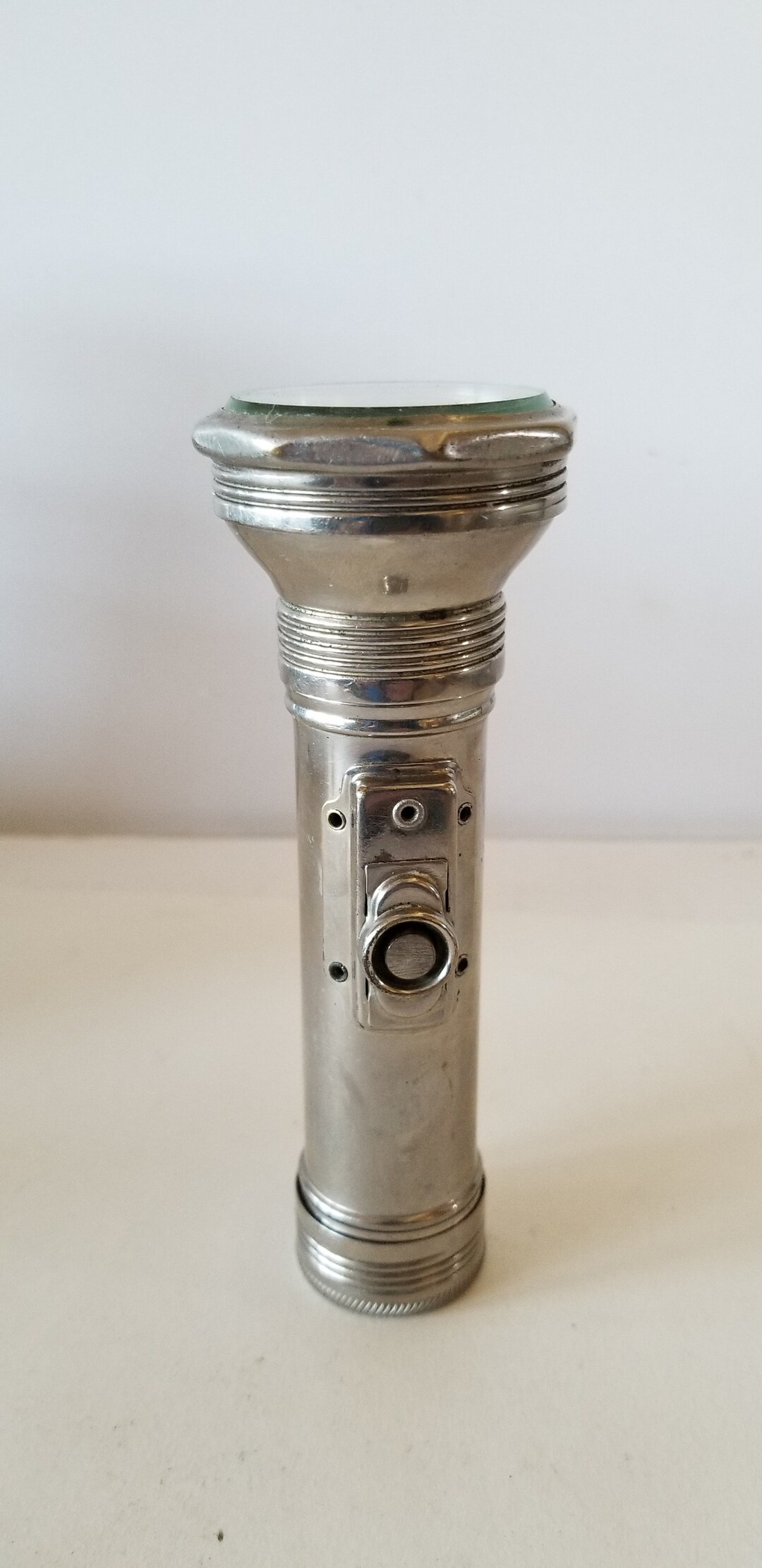 Vintage Eveready Flashlight: 1924 Nickel Brass Case, Working Condition - Etsy
