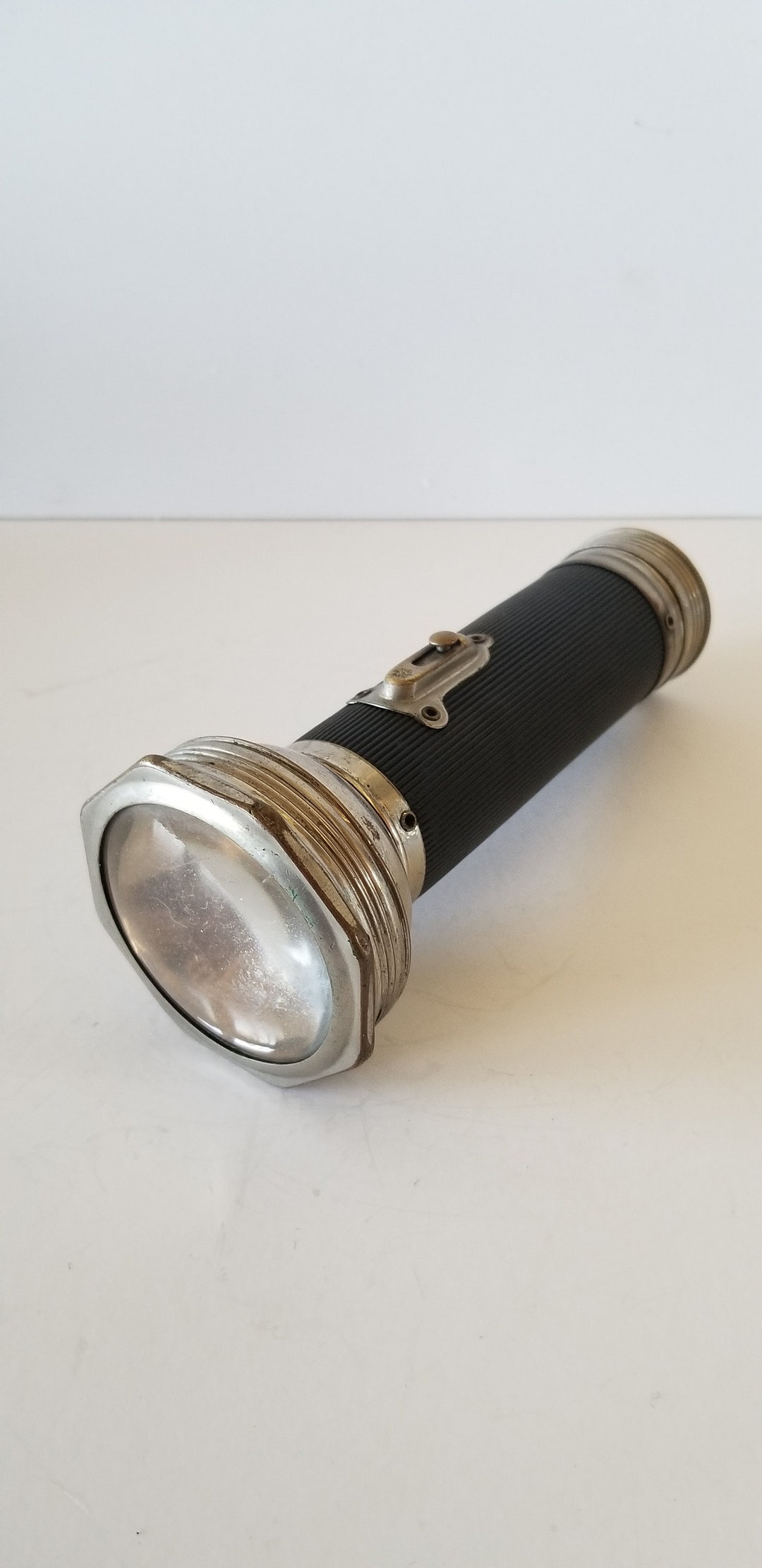 Antique Circa 1917 French "ray-o-lite" Flashlight Vulcanite Case, Flat ...