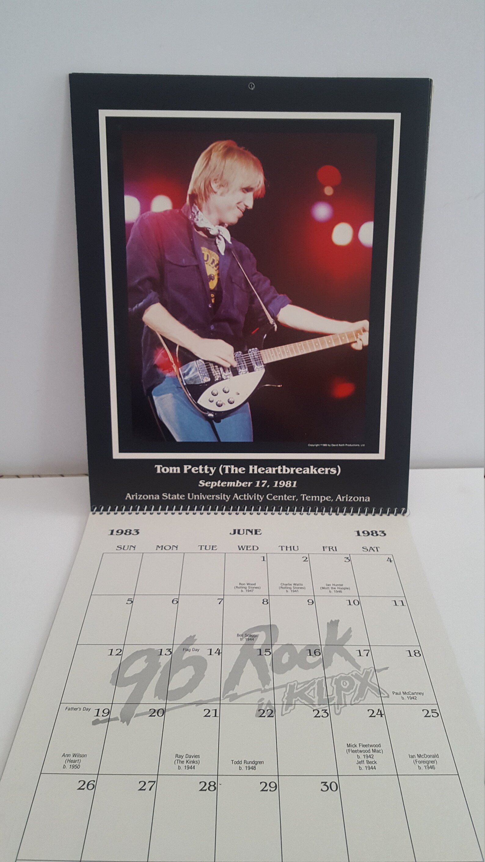Vintage 1983 Radio Station Calendar Rock N Roll Singers and Musicians ...