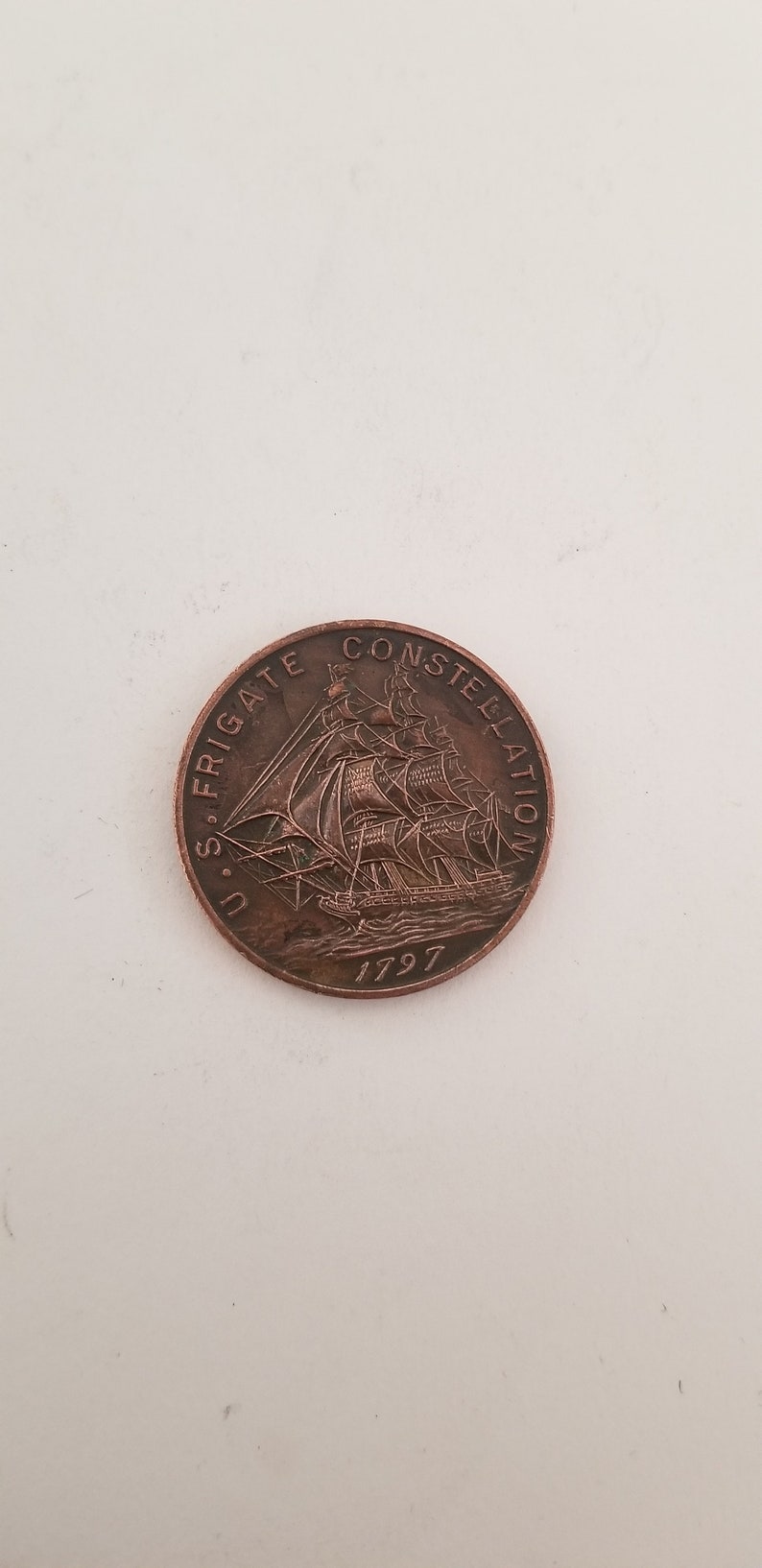 Vintage 1955 US Frigate Constellation Coin/medallion Struck - Etsy