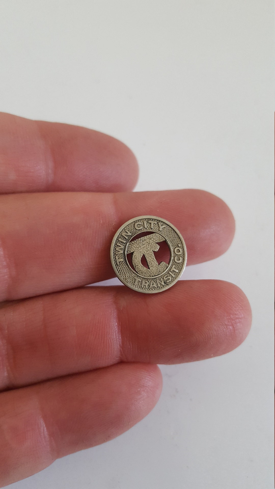 Vintage Circa 1950's Transit Token Twin City "good for One Zone Fare ...