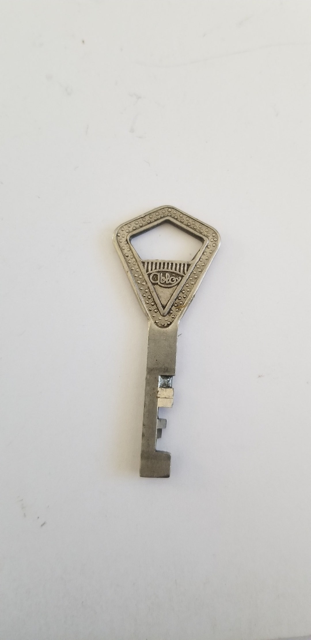 Antique "classic" Abloy Finnish Padlock Key, 1907 Pattern Cut Condition ...