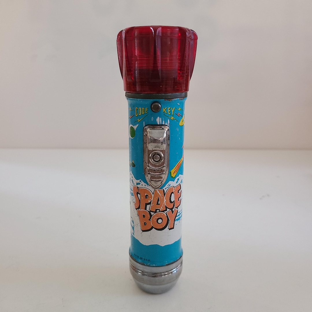 Vintage Circa 1955 Hipco "space Boy" Flashlight, Flashlight Works ...