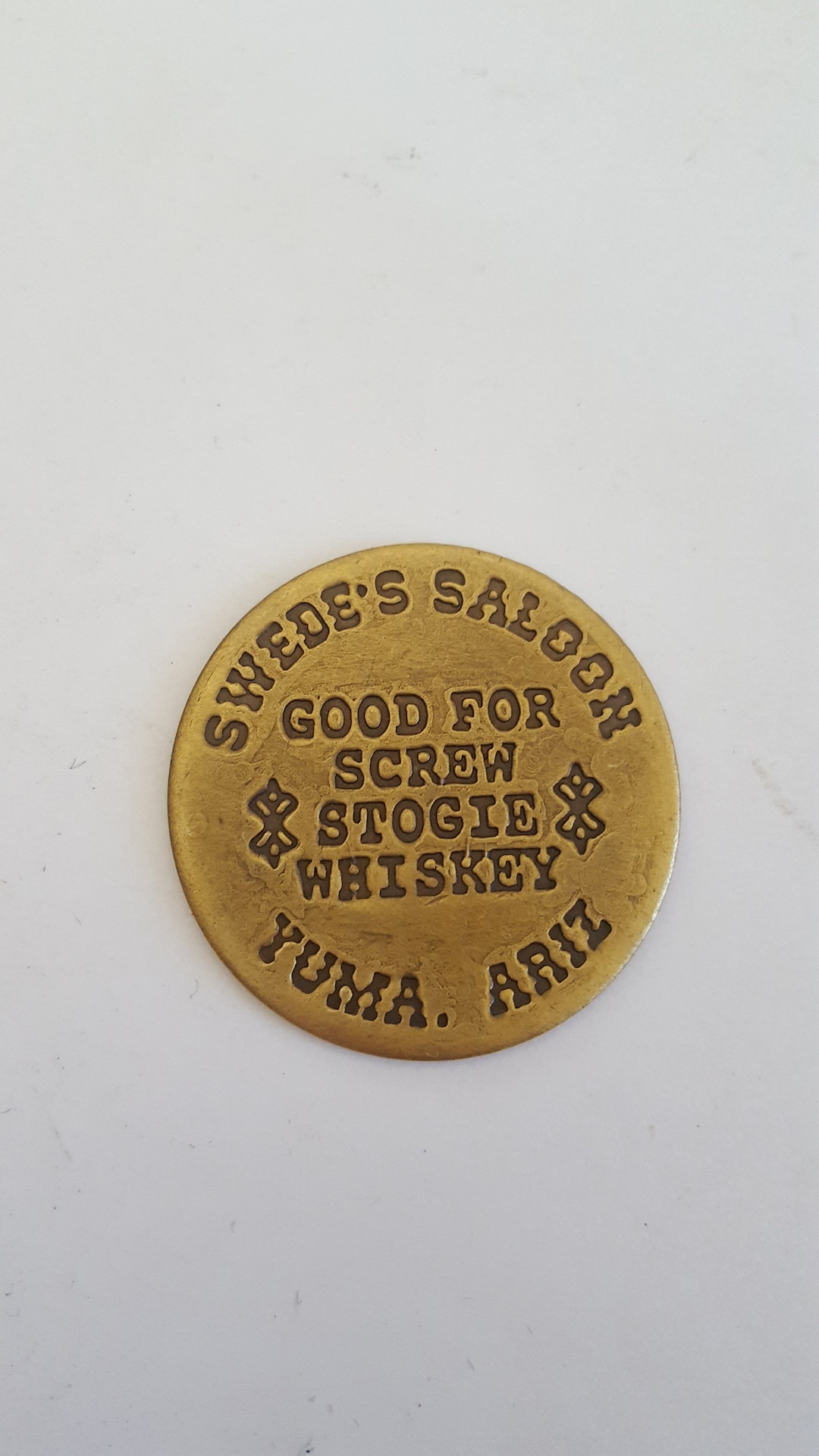 Vintage Brass Token, Swede's Saloon Yuma, Arizona 1970's, Vintage ...