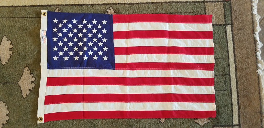 Vintage Circa 1980's Defiance 100 Percent Cotton Bunting United States ...