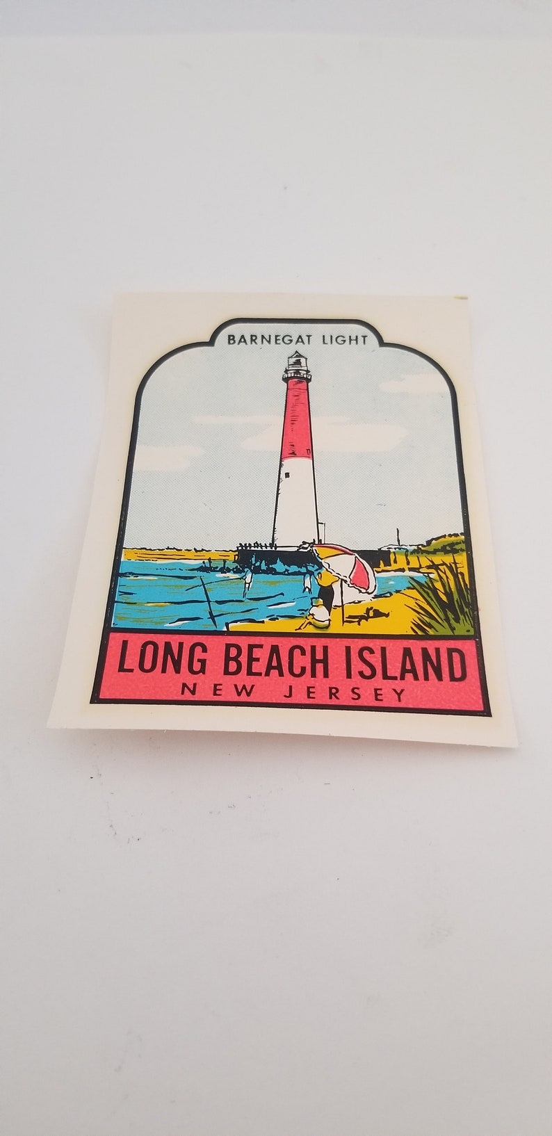 Vintage Wet Transfer Decal 1960's From Long Beach Island - Etsy