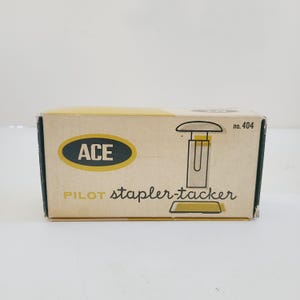 Vintage Art Deco Design Ace Fastener Pilot Model 404 Stapler, Vintage ...