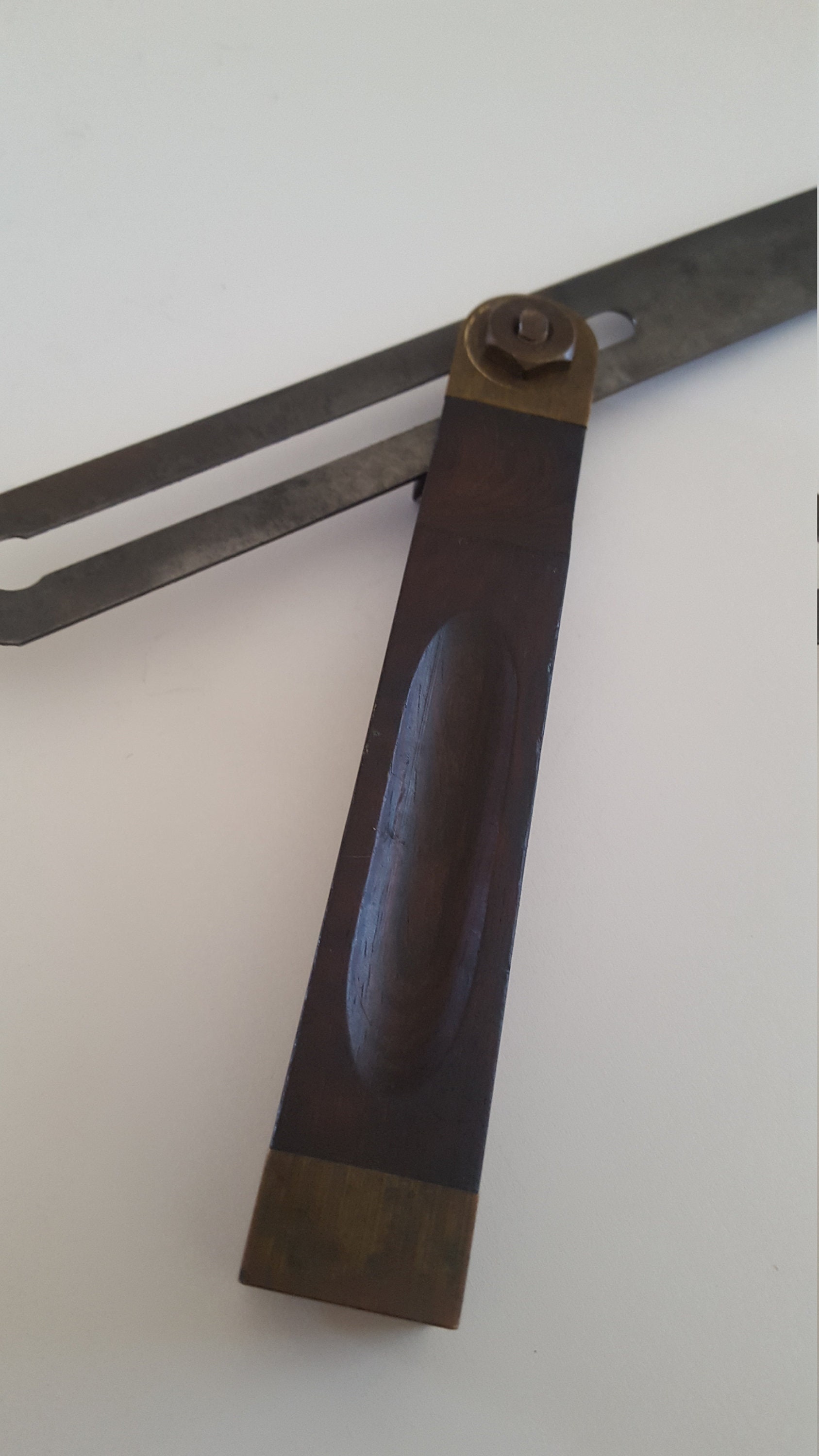 Antique Sliding T-bevel Rosewood With Brass Fittings Possibly - Etsy