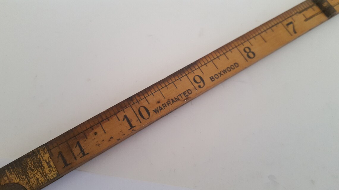 Antique Stanley No.61 Architect Rule Folding Rule 1910's | Etsy