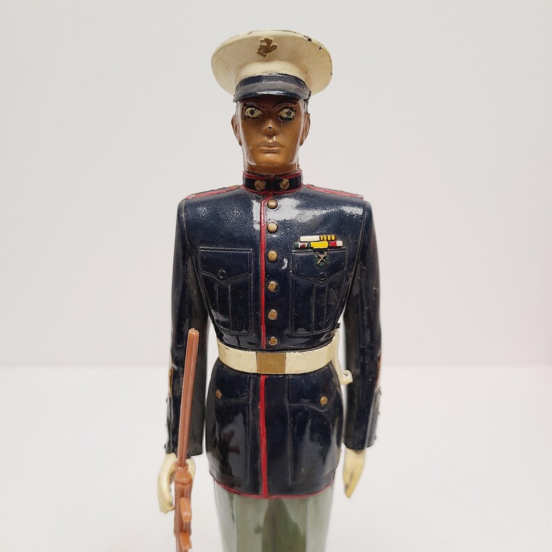 Vintage 1956 Aurora Plastic Model Kit, Built, U.S. Marine - Etsy