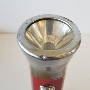 Vintage 1954 Eveready Masterlite Flashlight: Chippy Red Copper - Etsy