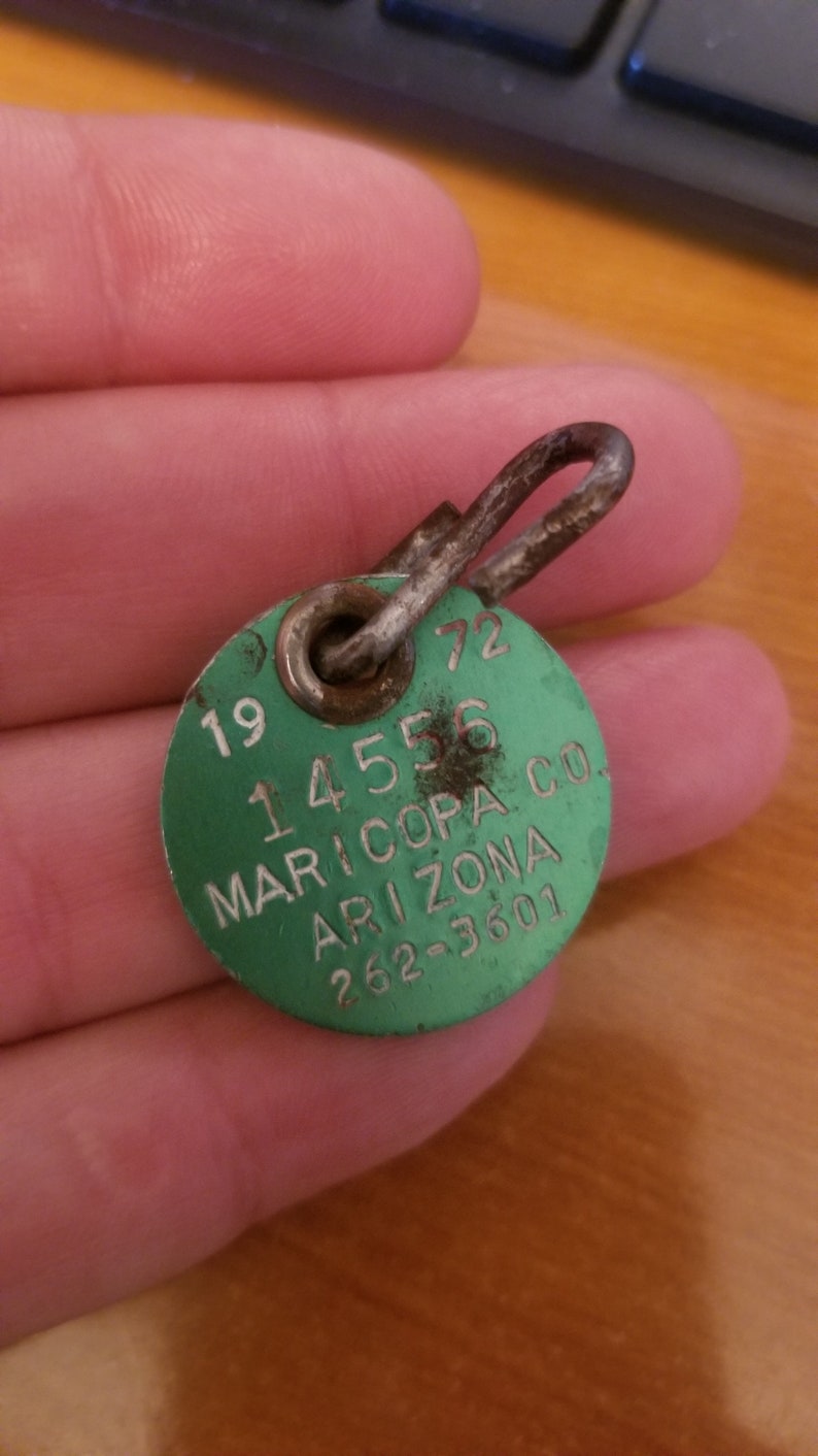 Four Vintage Dog Tags Yavapai County Arizona Maricopa | Etsy
