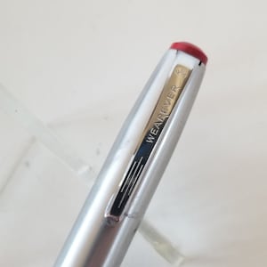 Vintage 1960s Wearever Fountain Pen: Red & Aluminum - Etsy