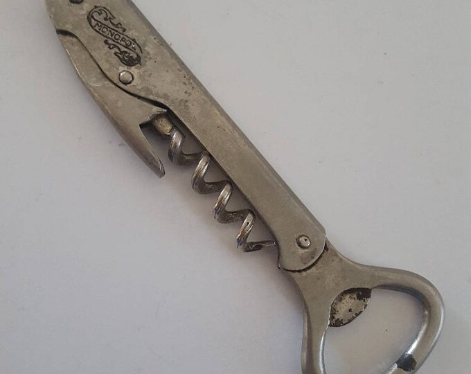 Early 1930's Pre-war German Monopol Bar Tool "waiters Friend" Nickel ...