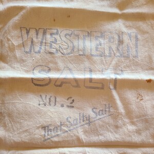 Vintage Circa 1940's Pair Western Salt Co "that Salty Salt" 50lb Bags ...
