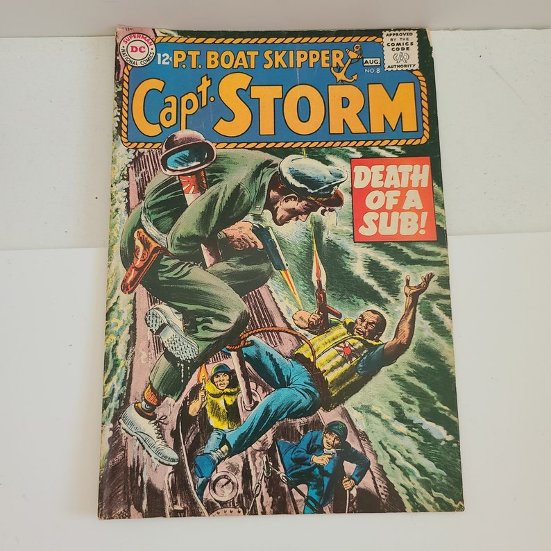 Vintage DC Comics Capt. Storm Lot: Issues 7, 8, 10 (1965) - Etsy