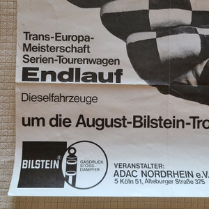 Vintage 1981 Original Racing Poster for the 24 Hours Nurburgring Trans ...