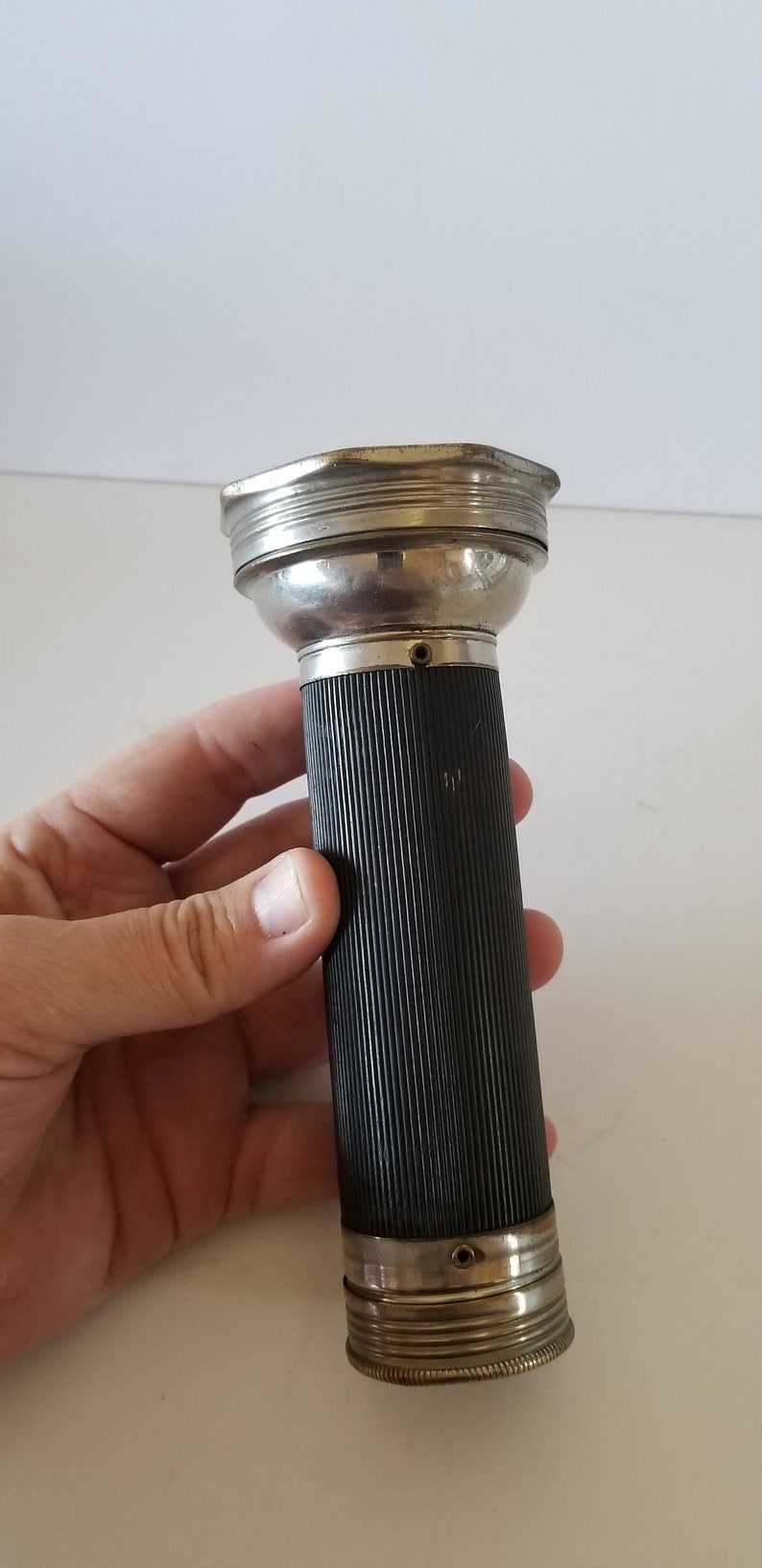 Antique Circa 1917 French "ray-o-lite" Flashlight Vulcanite Case, Flat ...