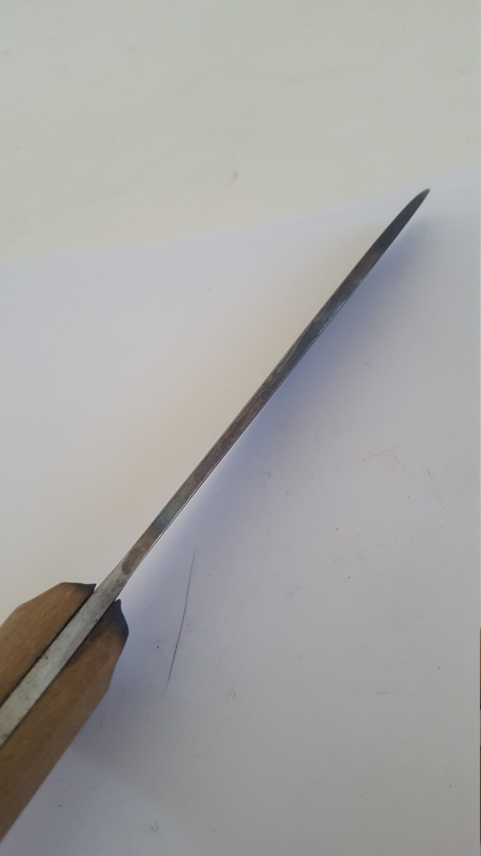 Vintage 1960s Curved Butchering Knife: Short Blade, Brass Rivets - Etsy