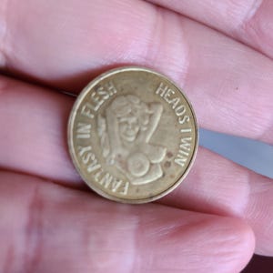 Vintage Heads I Win Coin: Fantasy in Flesh, San Francisco Novelty - Etsy