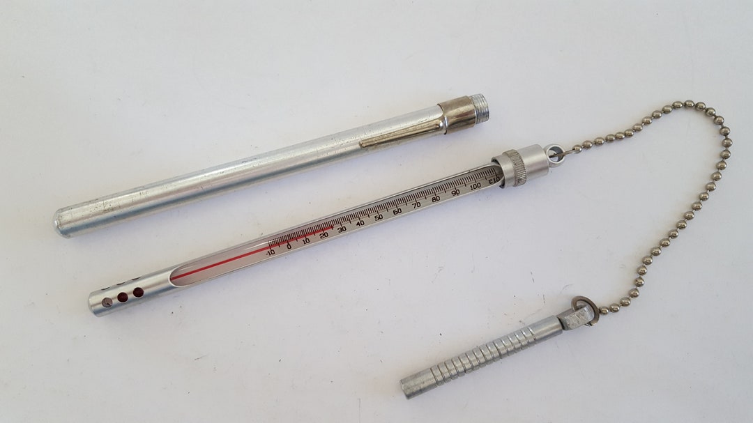 Vintage Weksler Scientific Thermometer: Aluminum Case, Celsius - Etsy