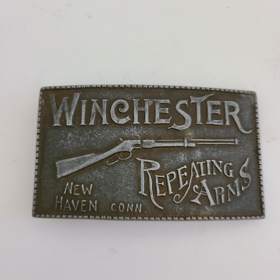 Vintage circa 1970's reproduction cast belt buckle Wi… - Gem