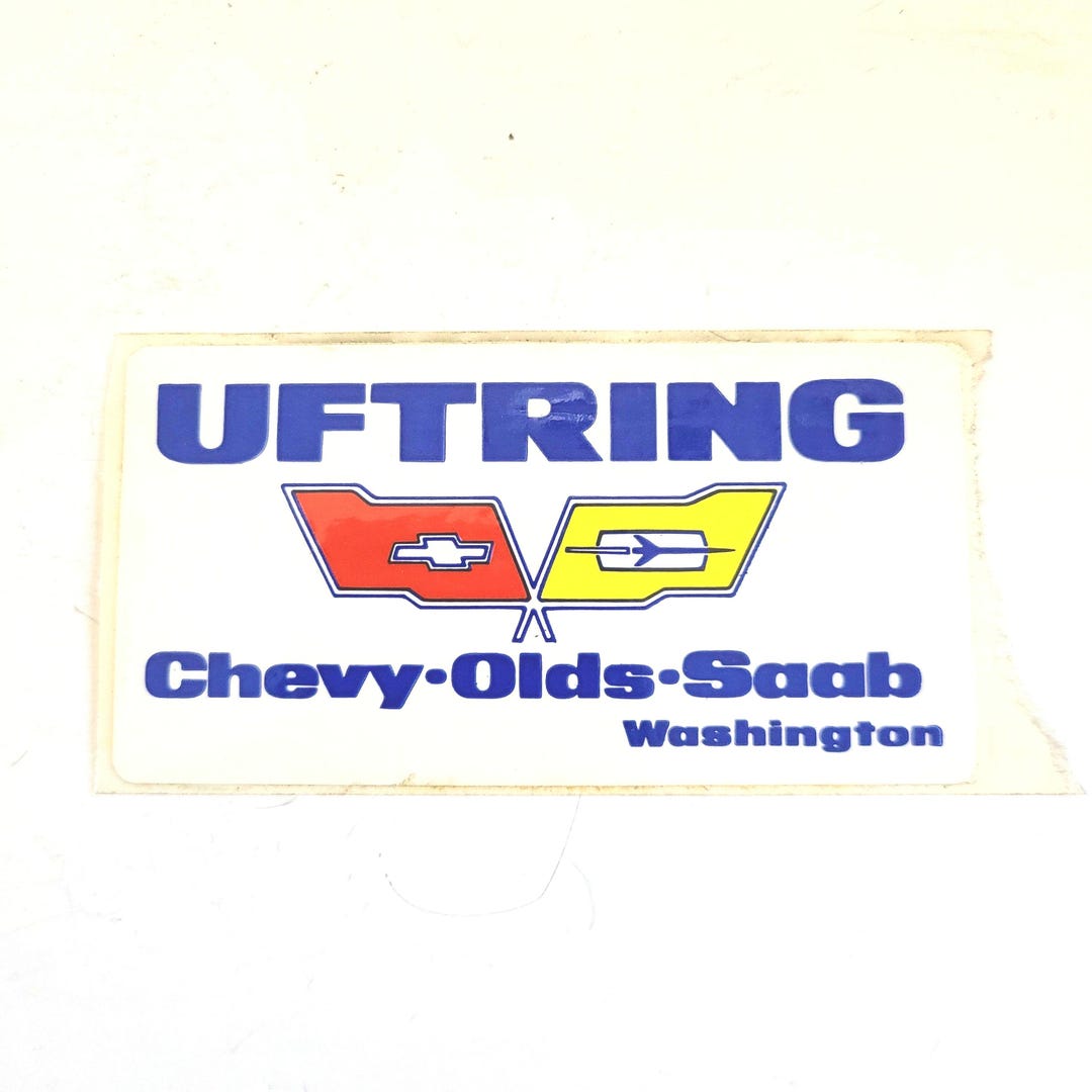 Vintage Late 70's to 80's Car Dealership Sticker, Original Sticker Not ...