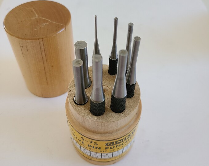 Vintage Circa 1980's General Tools S-75 Drive Pin Punches, Complete Set ...