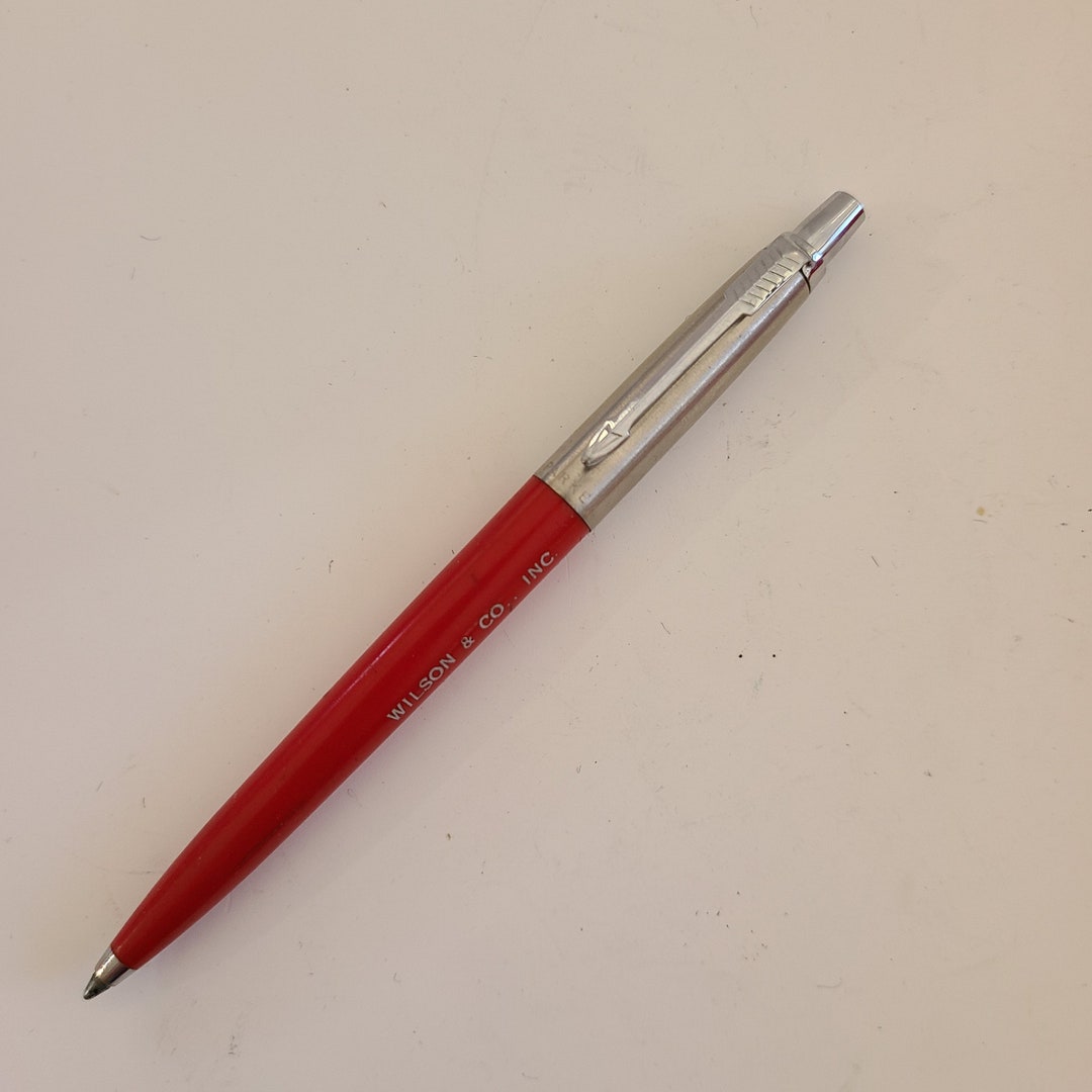 Vintage Pre-1974 Made in USA Parker Ballpoint Pen in Stainless Steel ...