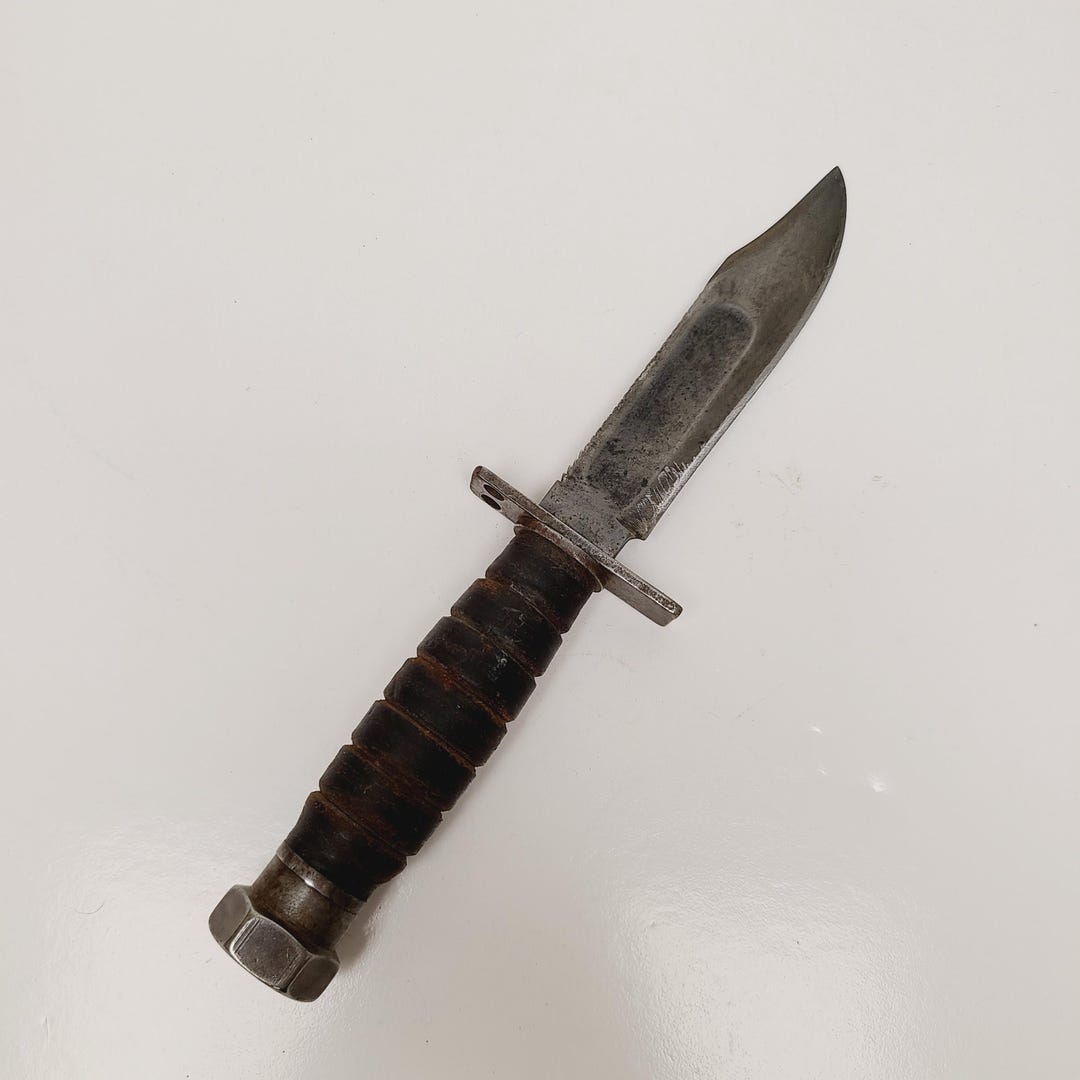 Vintage USAF Jet Pilot Survival Knife - Camillus NY - Leather Handle - Etsy