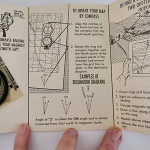 Vintage Circa 1968 shadow Tip Method of Orientation Without Compass ...