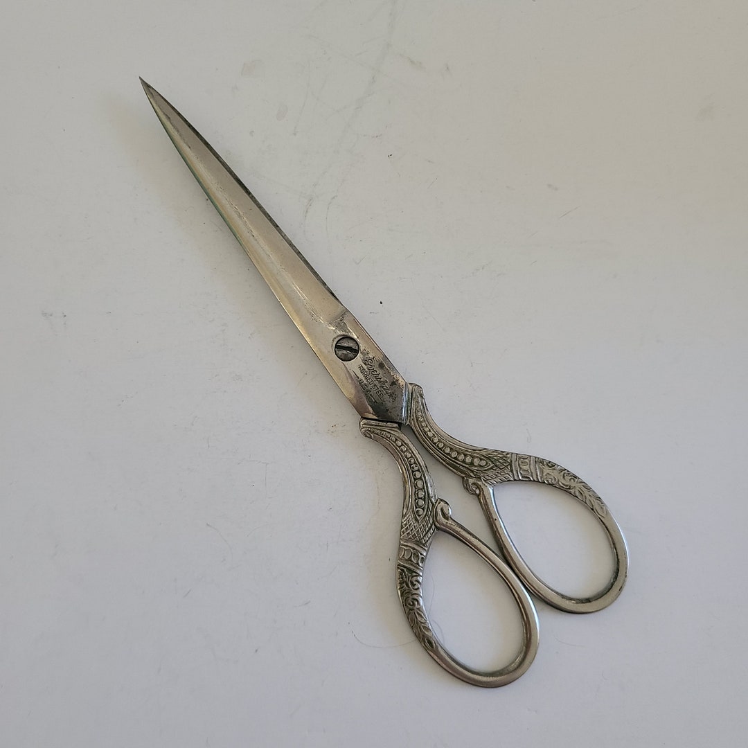 Vintage Circa 1930's Eversharp Scissors, Ornate Design Features, Forged ...