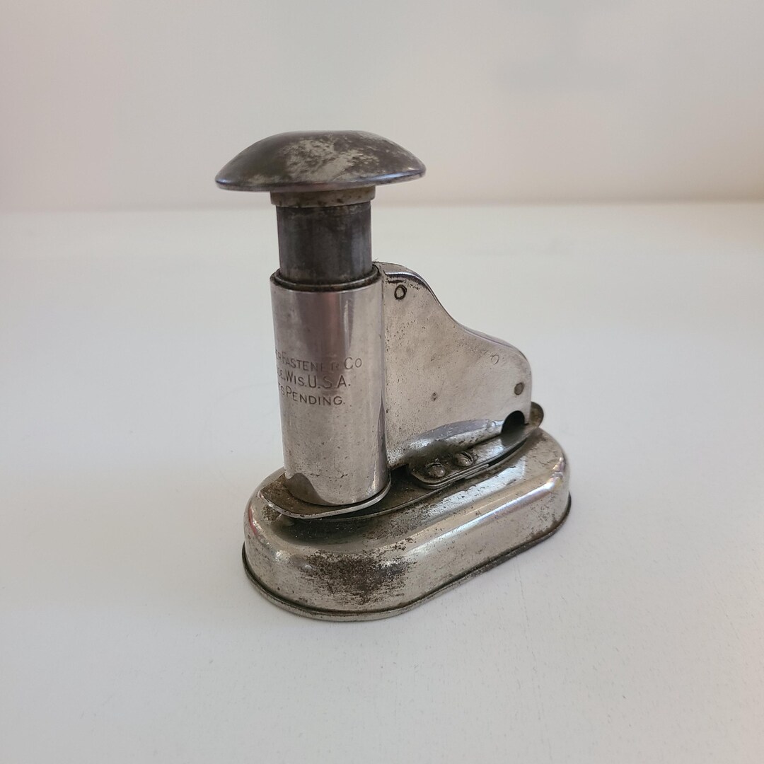 Antique Bump Stapleless Paper Fastener: Lacrosse WI, Circa 1914 - Etsy