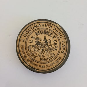 Antique Circa 19th Century Empty U.S. Musket Caps J. Goldmark's Perc ...