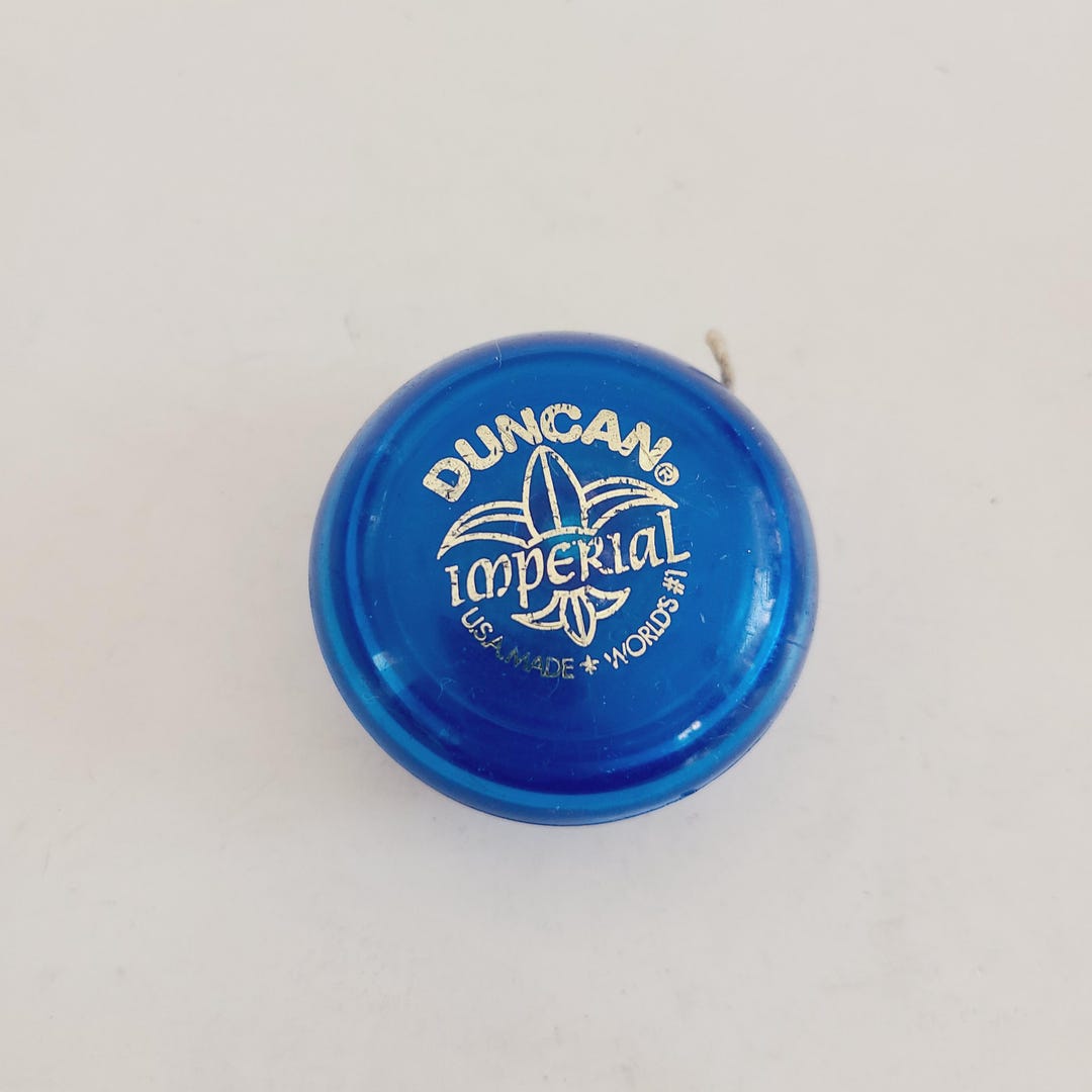 Vintage 1980s Duncan Imperial Yo-yo: Blue With Gold Seal - Etsy