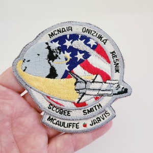 Vintage Space Shuttle Challenger STS-51L Embroidered Crew Patch, Has ...