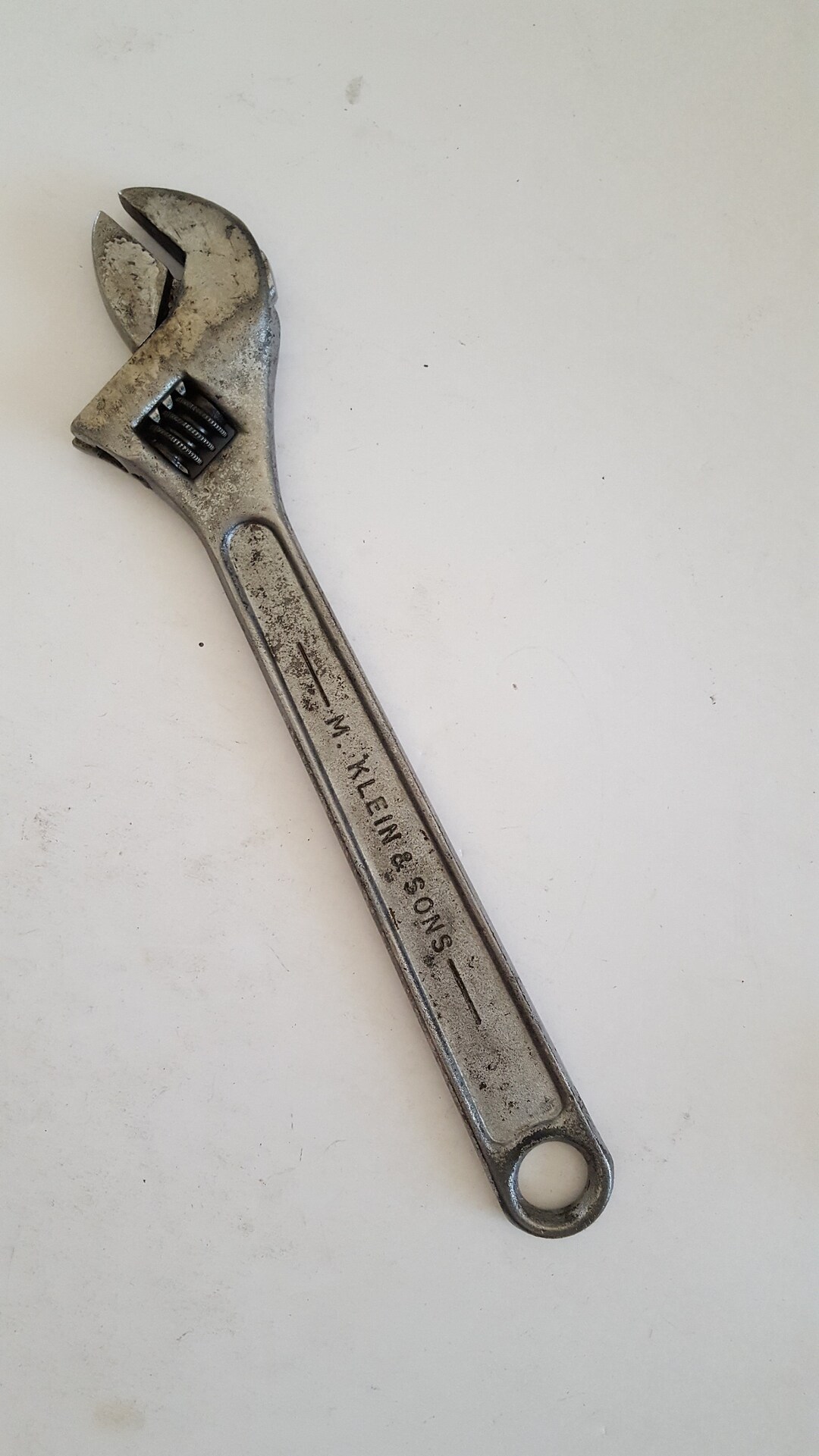 Vintage Circa 1960's Klein Tools 500-10 10" Adjustable Wrench Cleaned ...