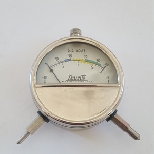Vintage 1950's to 1960's Shurite Analog D.C. Voltmeter, 2 Probes ...